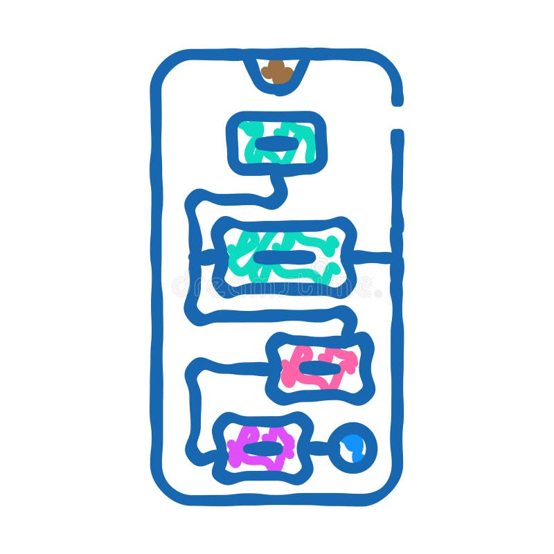 User Flow Ux Ui Design Icon Doodle Illustration Stock Vector ... User Flow Ux Ui Design Icon Doodle Illustration Stock Vector ...