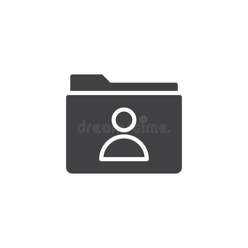 User folder icon vector stock vector. Illustration of profile - 104053145