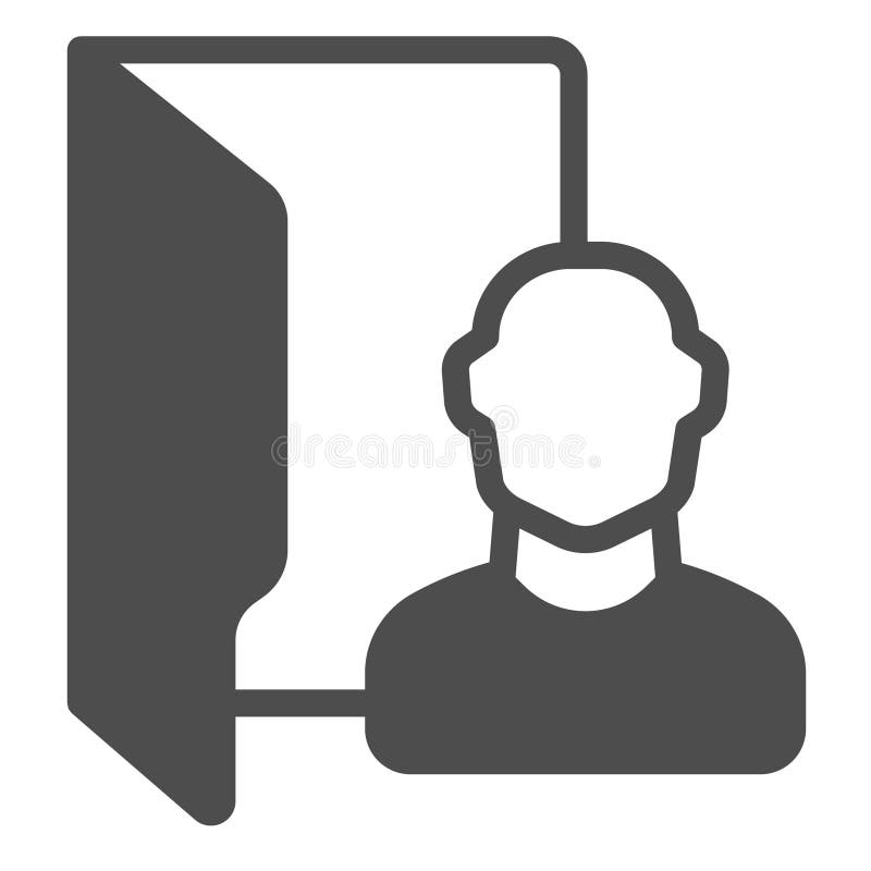 User Folder Solid Icon, Windows Pack Concept. Vector Graphics Stock ...