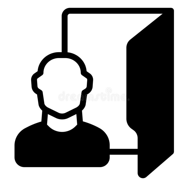 User Folder Solid Icon, Windows Pack Concept. Vector Graphics Stock ...