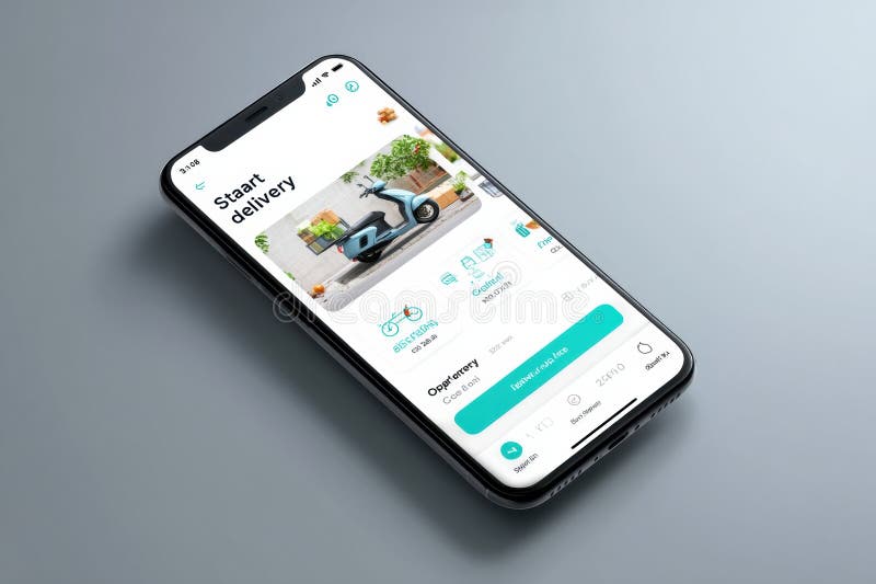 Courier App Interface Displaying Start Delivery Option with Various ...