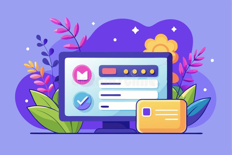 A User-friendly Login Interface Displays Option Buttons with Colorful ...