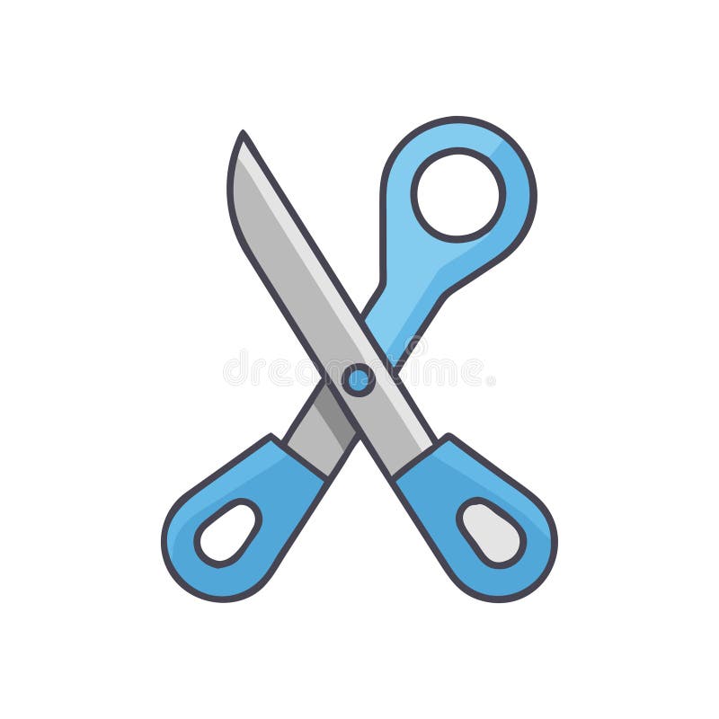 User-Friendly Safety Scissors Icon Stock Vector - Illustration of ...