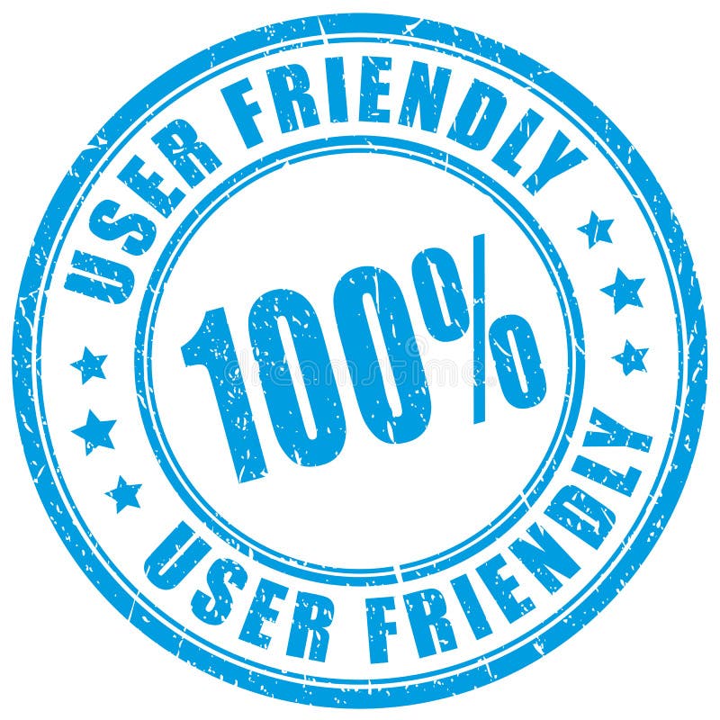 User friendly stamp stock vector. Illustration of background - 177267650