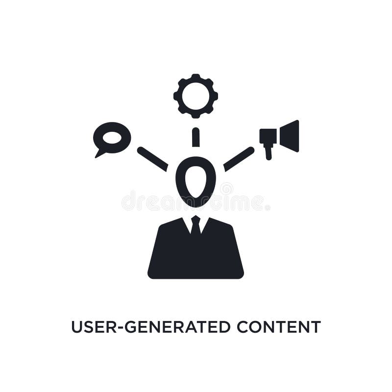 User-generated Content Isolated Icon. Simple Element Illustration from ...