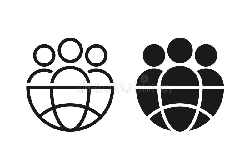 User Globe Network. Illustration Vector Stock Vector - Illustration of ...