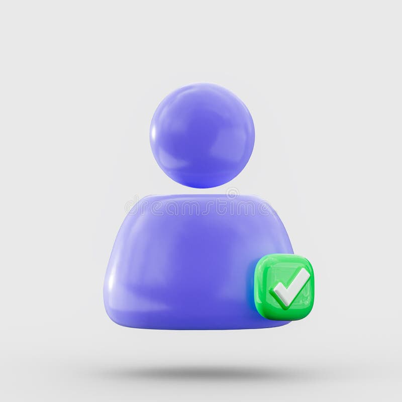 User Check List Icon with Customer Paper Service Dark Background 3d ...