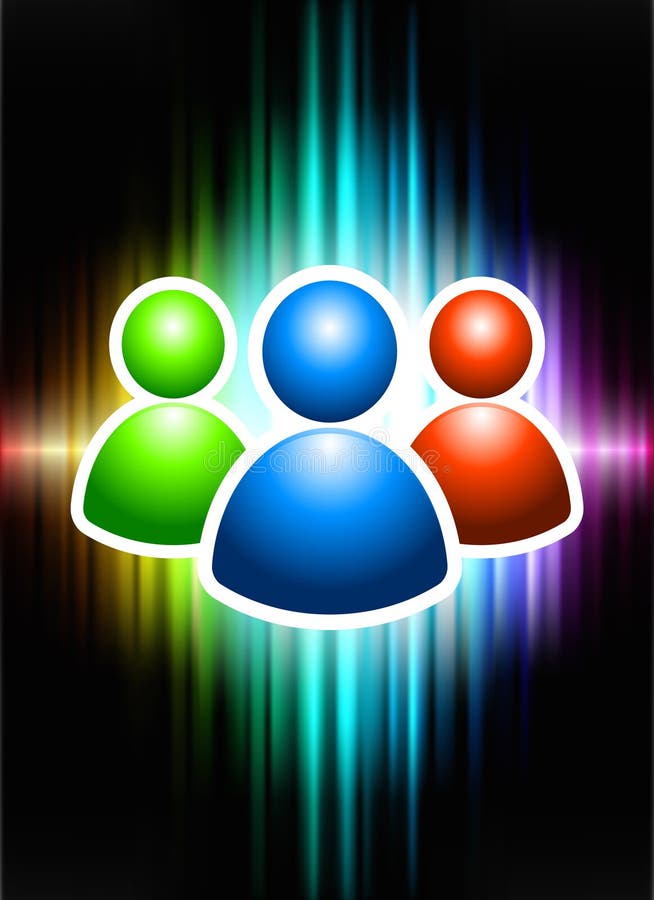 User Group on Abstract Spectrum Background Stock Illustration ...