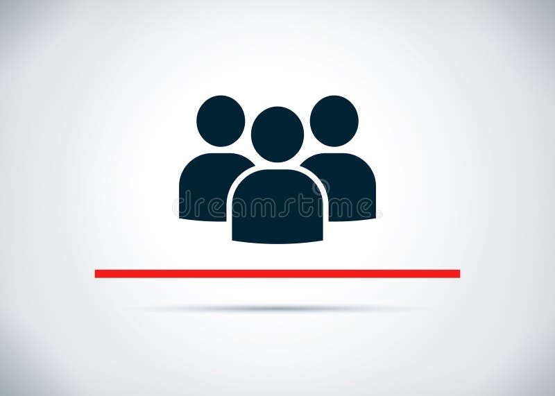 User Group Icon Abstract Flat Background Design Illustration Stock ...