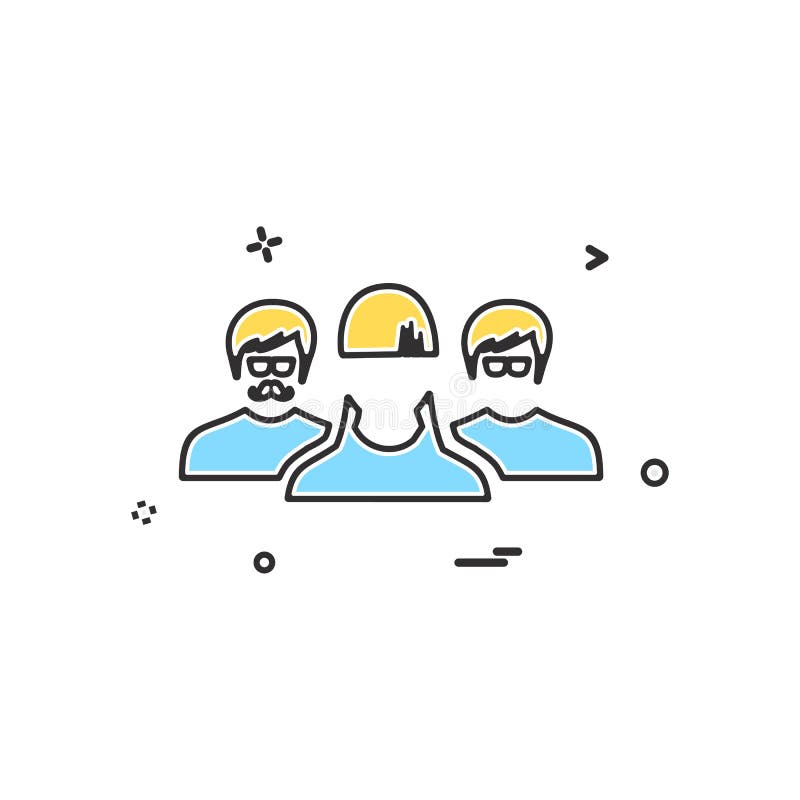 User Group Icon Design Vector Stock Vector - Illustration of graphic ...