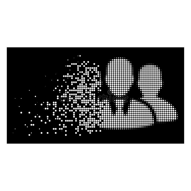 Bright Disintegrating Pixelated Halftone User Group Icon Stock Vector ... Bright Disintegrating Pixelated Halftone User Group Icon Stock Vector ...
