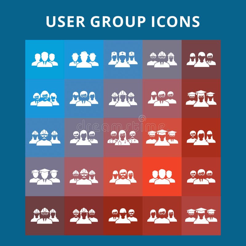 User Group Icons stock vector. Illustration of tutor - 120543922