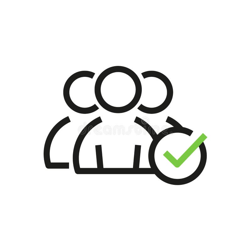 User Group and Management Business Team. Check Mark Sign, Check-mark ...
