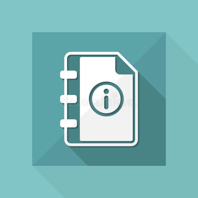 User Guide Book - Vector Icon Stock Vector - Illustration of ...