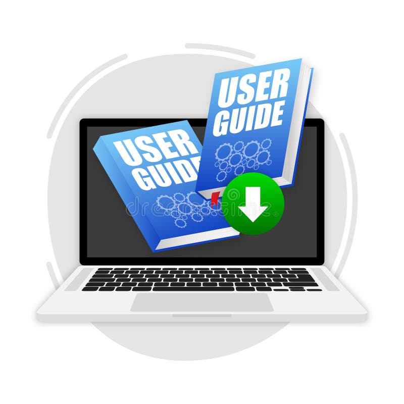 User Guide Books Download Icon. Textbook with Bookmark. Diary or ...