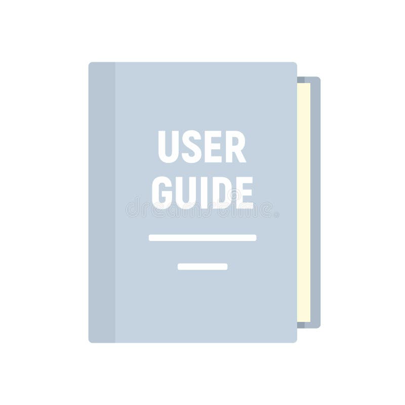 User Guide Icon, Flat Style Stock Vector - Illustration of design, flat ...