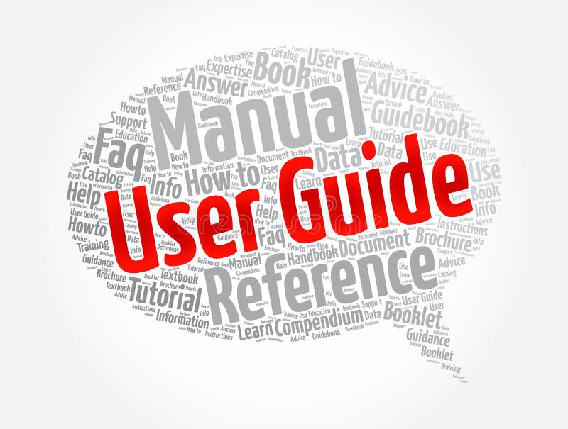 User Guide Mind Map, Concept for Presentations and Reports Stock Photo ...