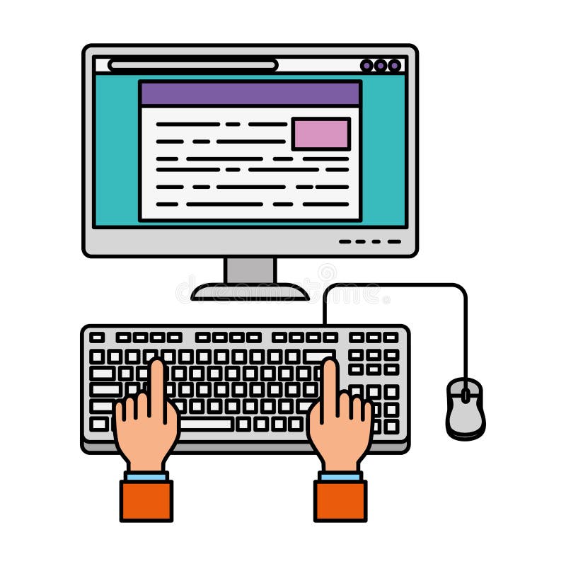 Desktop Hands Stock Illustrations – 8,127 Desktop Hands Stock ...