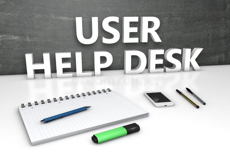 User Help Desk stock illustration. Illustration of user - 190332211