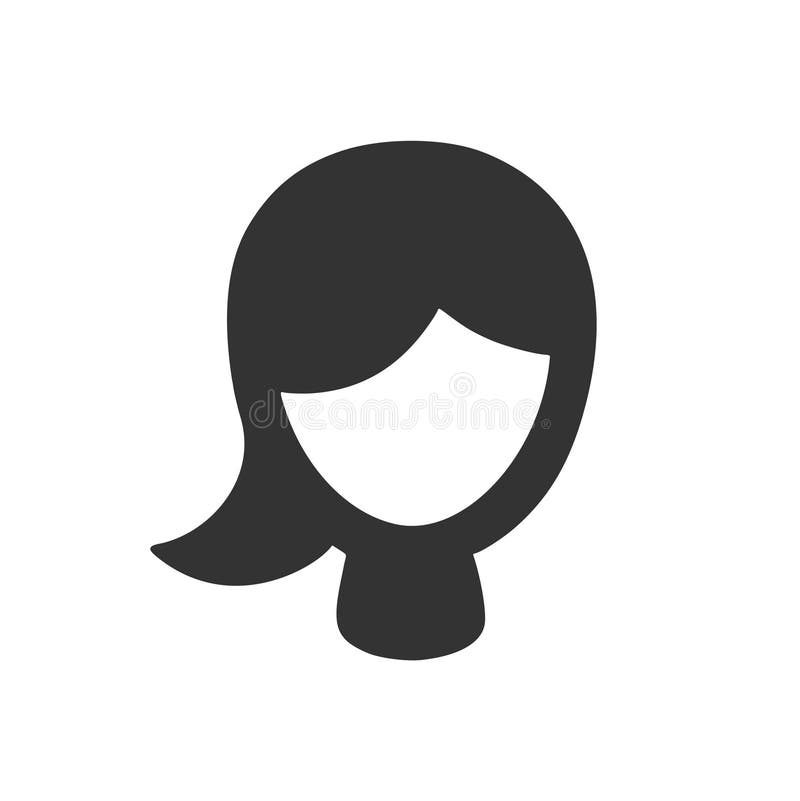 User human icon stock vector. Illustration of girl, pictogram - 333200706