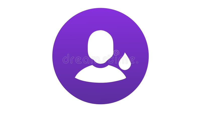 User Hydration Water Drop Icon, for Wellness and Health Tracking ...