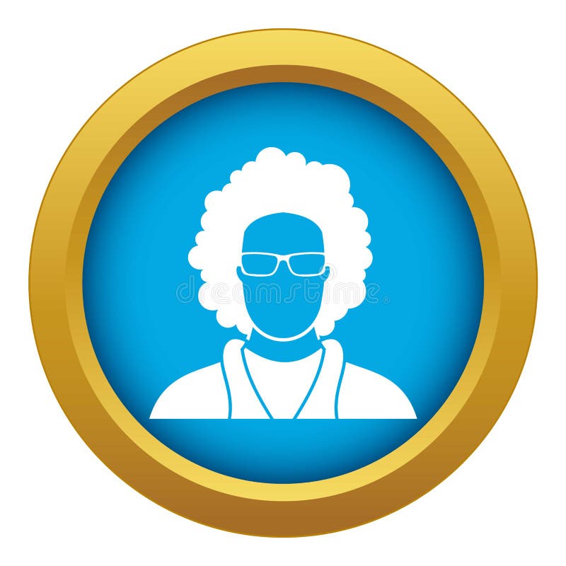 User Icon Blue Vector Isolated Stock Vector - Illustration of ...