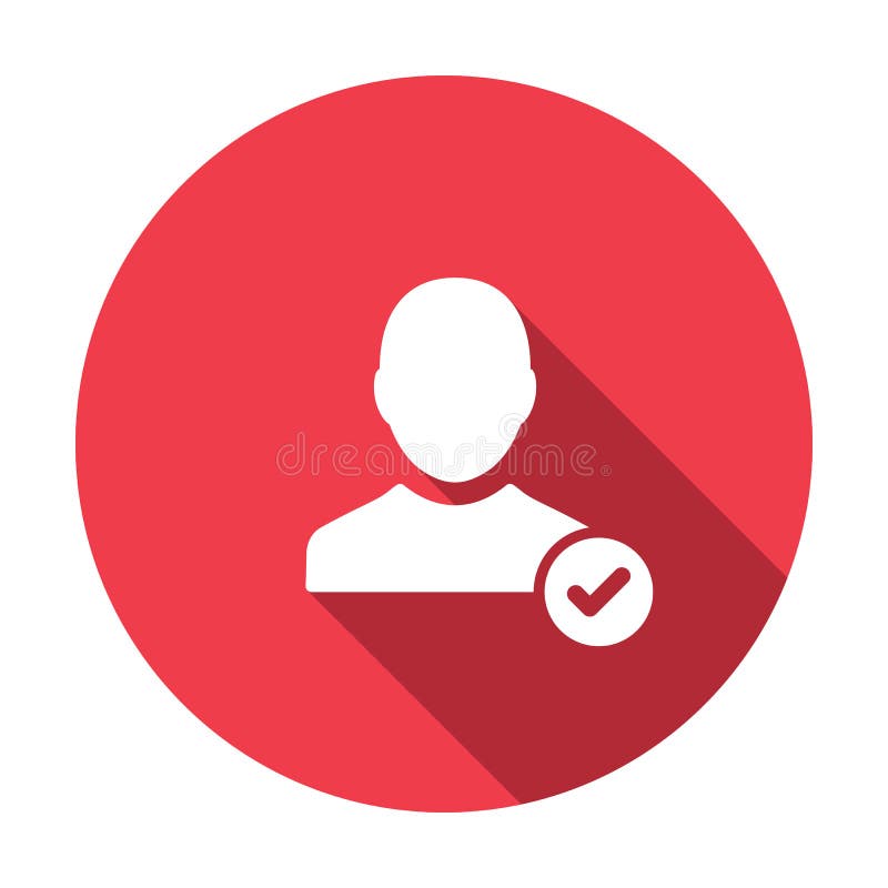 Confirm user icon vector stock vector. Illustration of symbol - 104053106