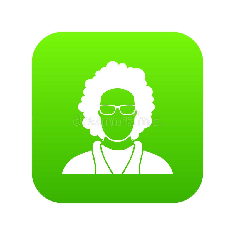 User icon digital green stock vector. Illustration of people - 115482290