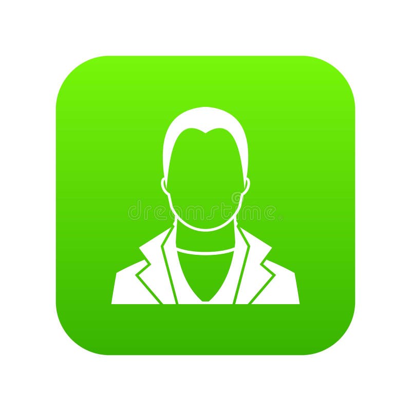 User icon digital green stock vector. Illustration of member - 115481883