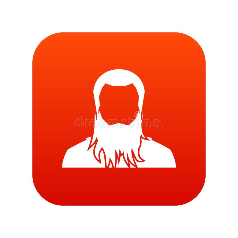 User icon digital red stock vector. Illustration of identity - 99344001