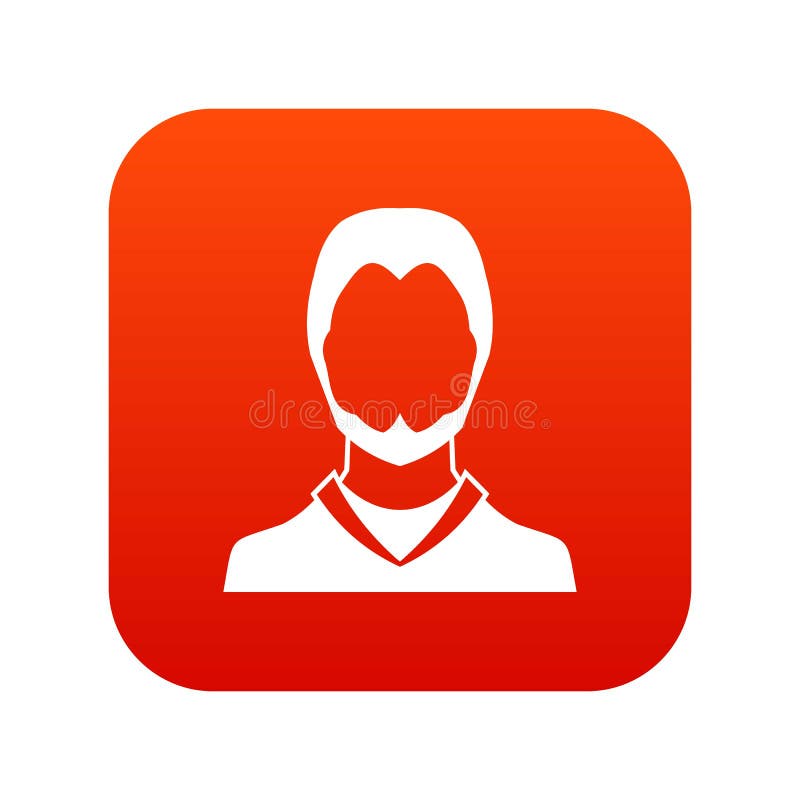 User icon digital red stock vector. Illustration of group - 99344137