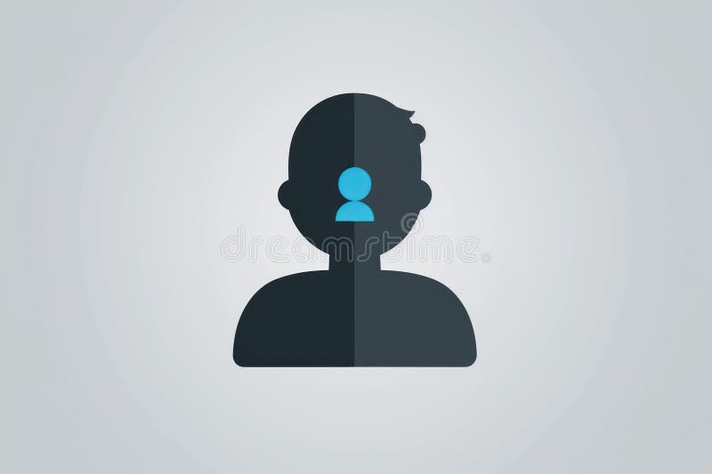 User Icon with Dual Persona Representation a Modern Graphic Design for ...