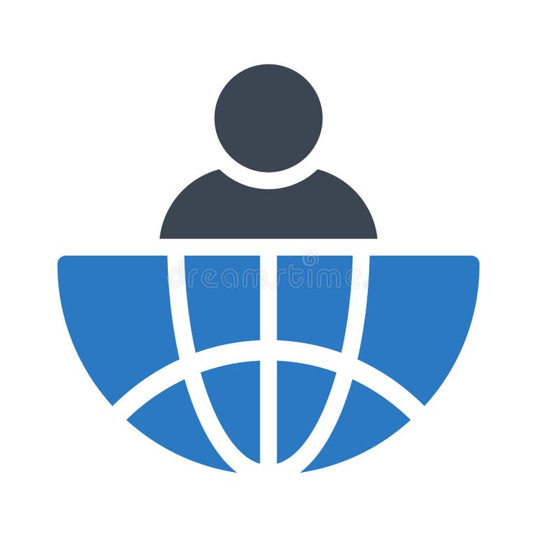 User Glyph Colour Vector Icon Stock Illustration - Illustration of ...