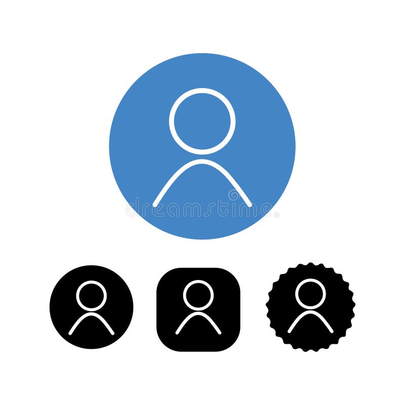 User Icon. Human Person Symbol. Avatar Login Sign. Blue Circle Button ...