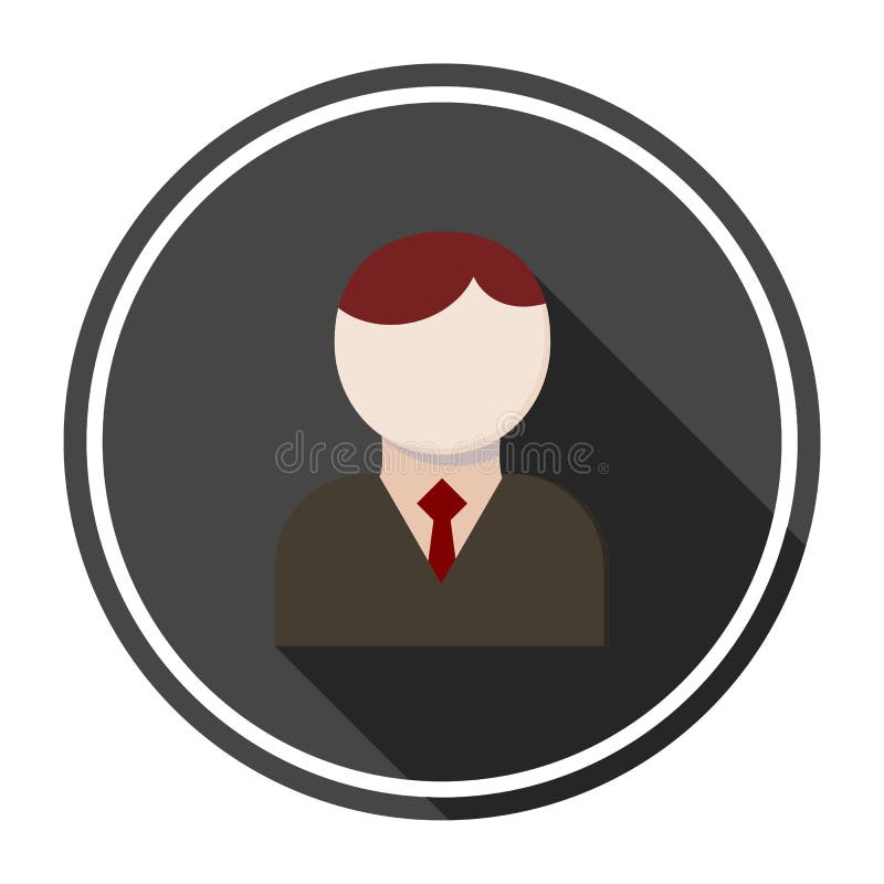 User icon with long shadow stock vector. Illustration of shadow - 84053282