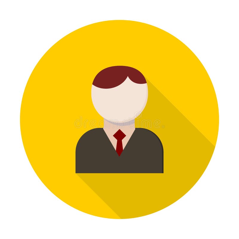 User icon with long shadow stock vector. Illustration of round - 84056486