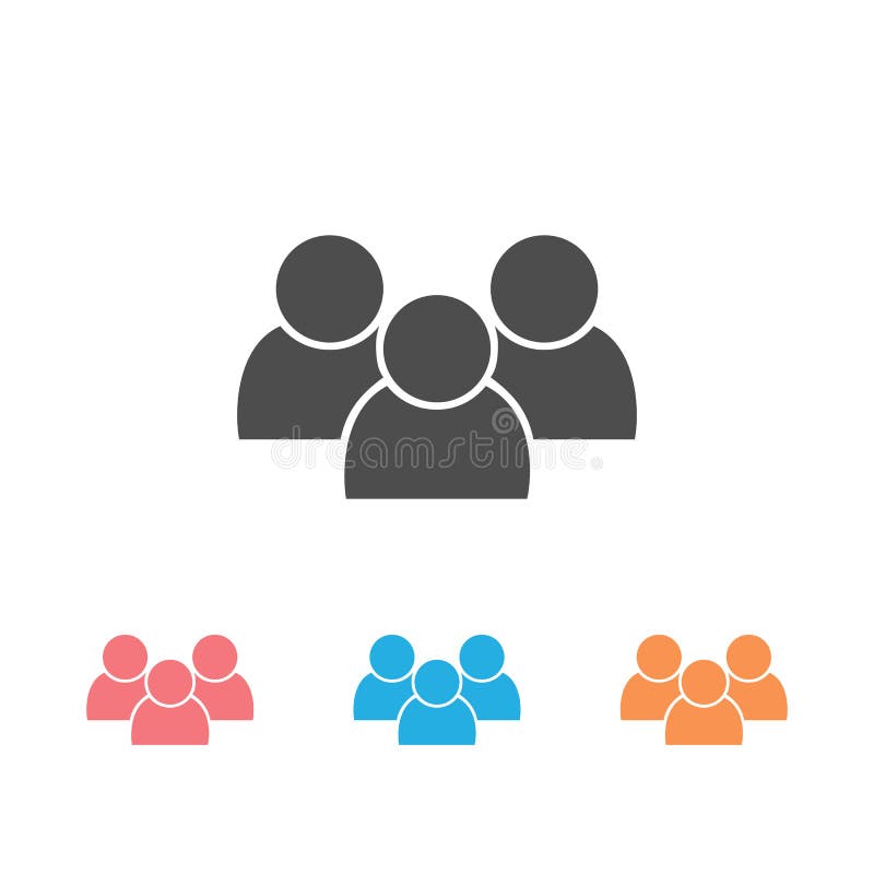 User Icon Set Vector. People Symbol Stock Vector - Illustration of ...