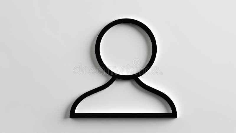 User Icon Silhouette: Minimalist Design for Profiles and Interfaces ...