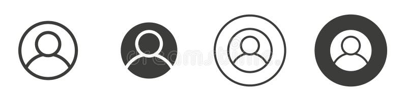 User Icon Simple Outline Vector Logo Stock Illustration - Illustration ...