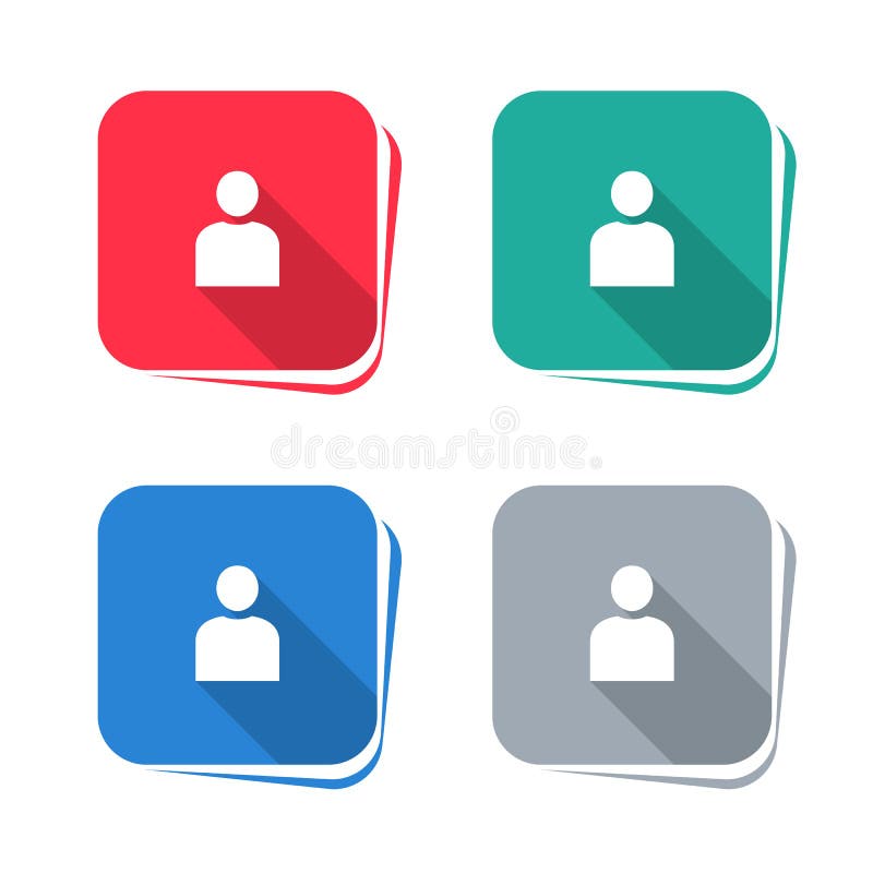 Icon on Square Internet Button Stock Vector - Illustration of property ...