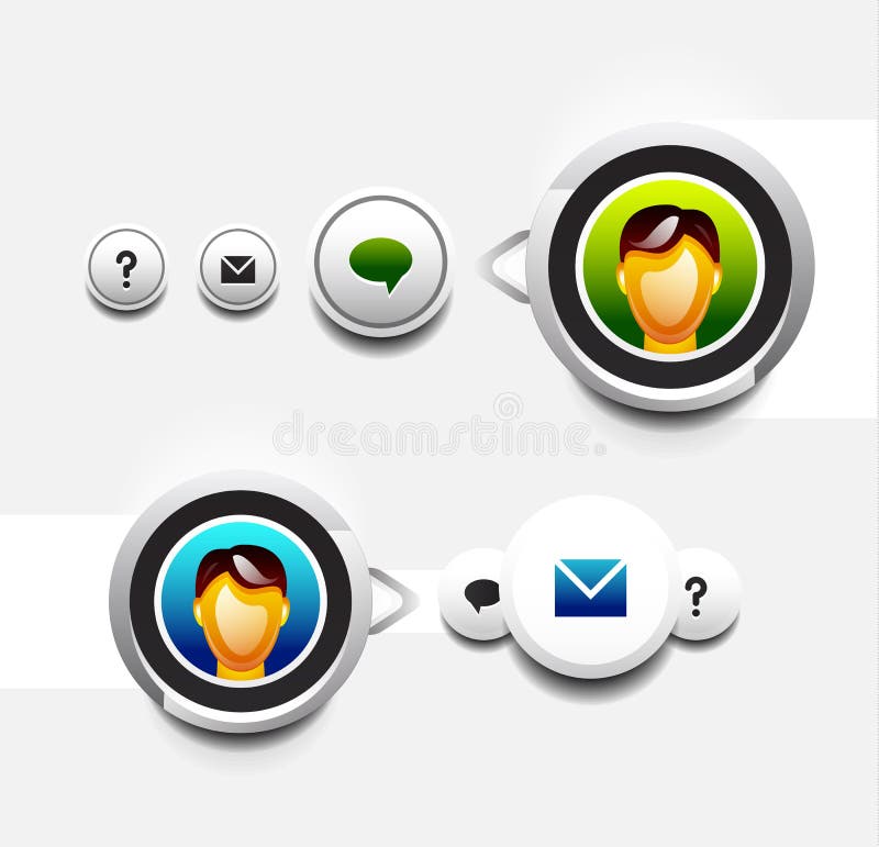 User icon with tooltip stock vector. Illustration of computer - 26976616