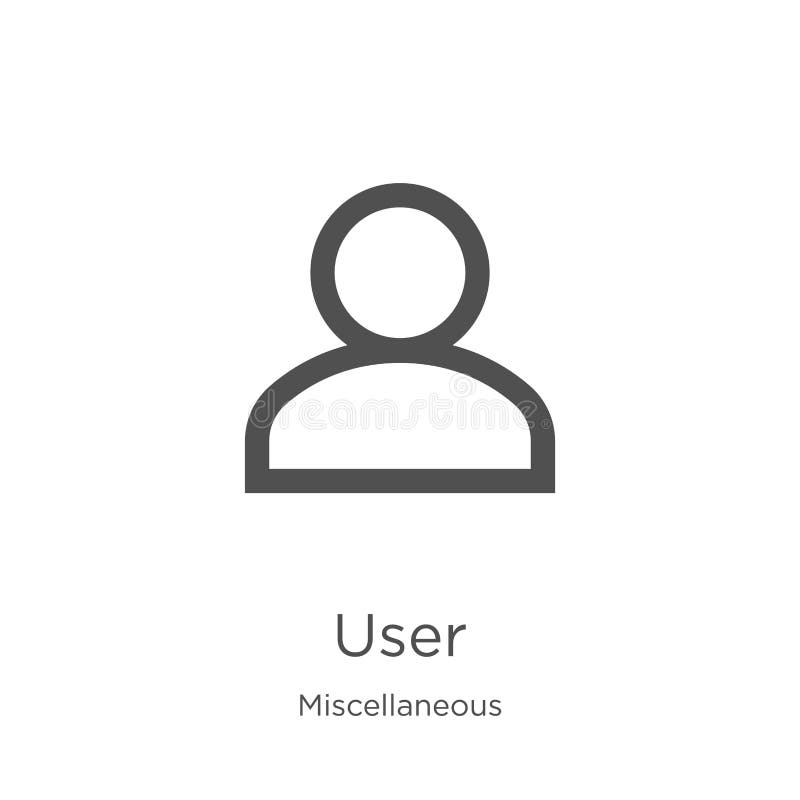 User Icon Vector from Customer Engagement Collection. Thin Line User ...
