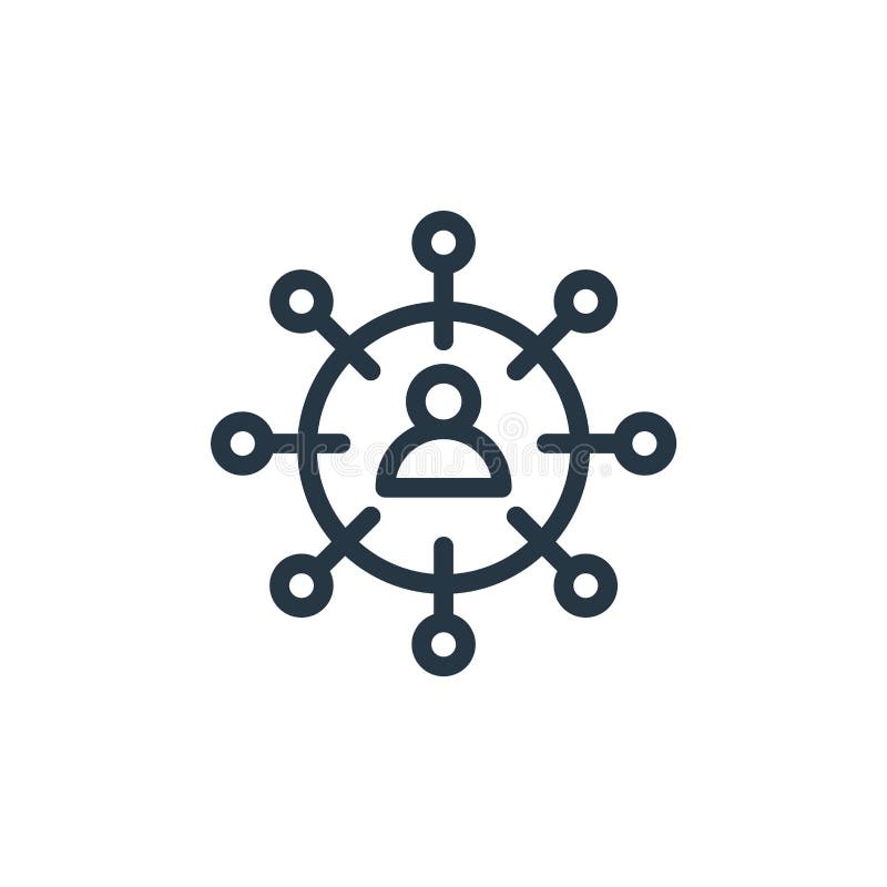 User Icon Vector from Office Concept. Thin Line Illustration of User ...