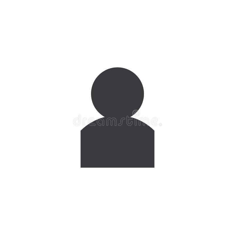 User Icon. Vector Person Shape. Element for Design Mobile App or ...