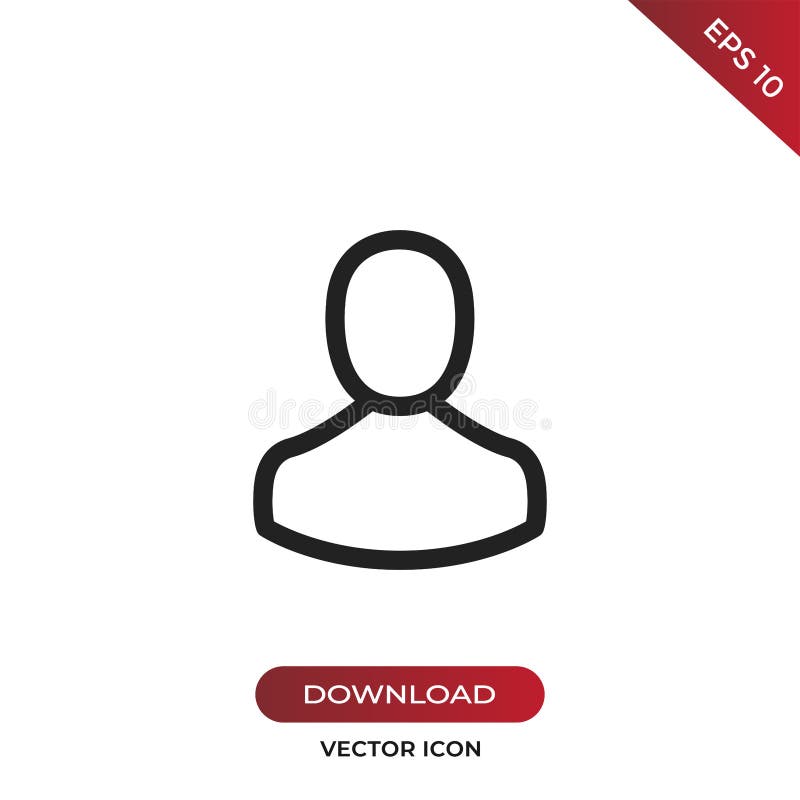 User Icon Vector. Simple User Sign in Modern Design Style for Web Site ...