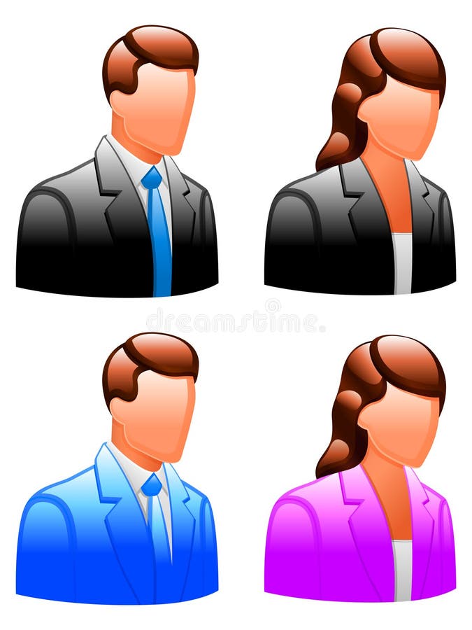 Man and woman user icon stock vector. Illustration of design - 9895220