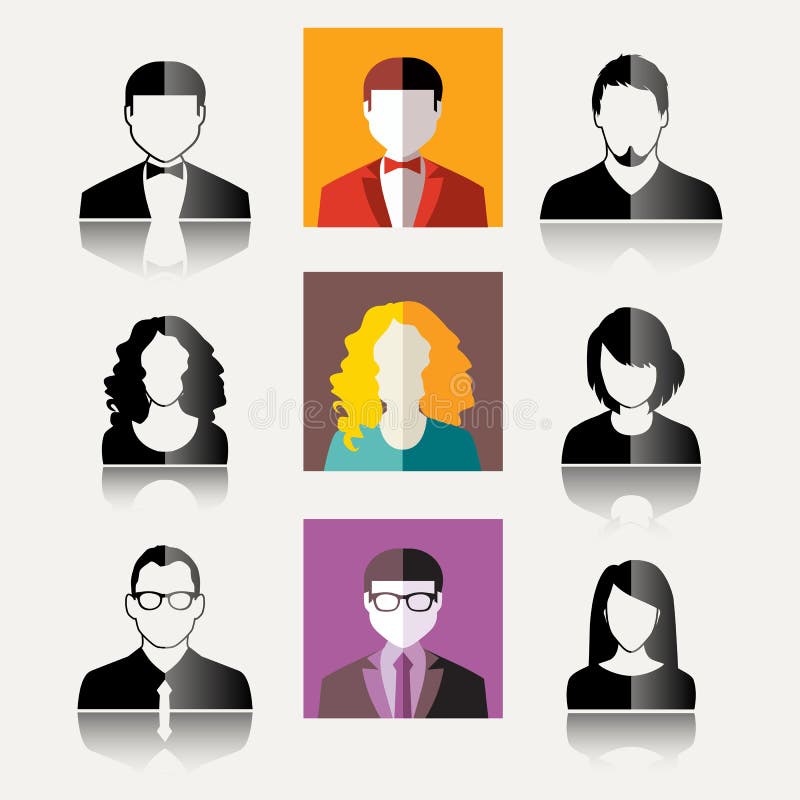 User Icons stock vector. Illustration of character, male - 47578061