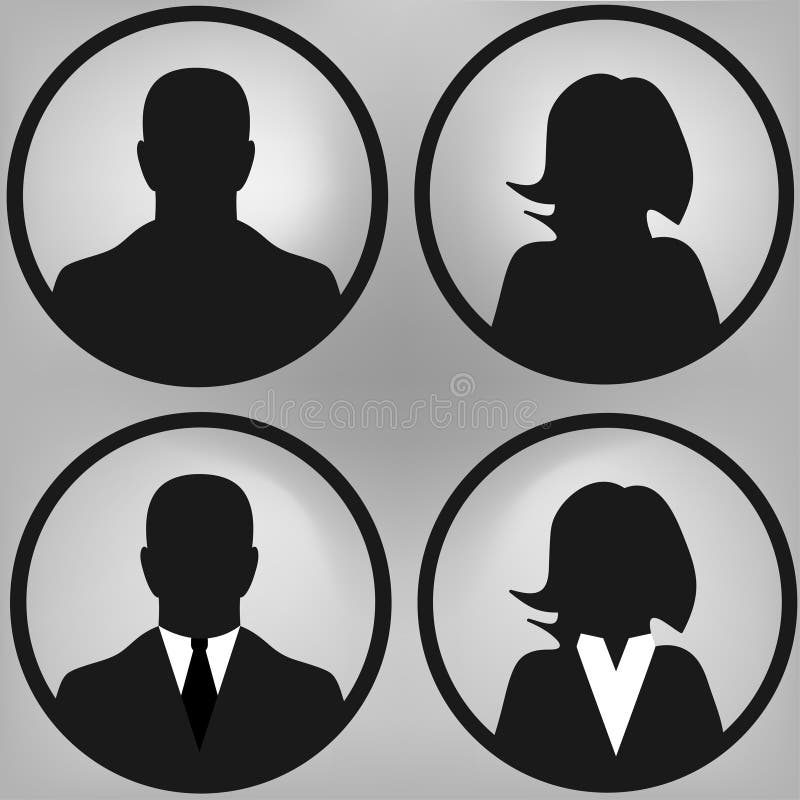 User icons set stock illustration. Illustration of people - 69429706