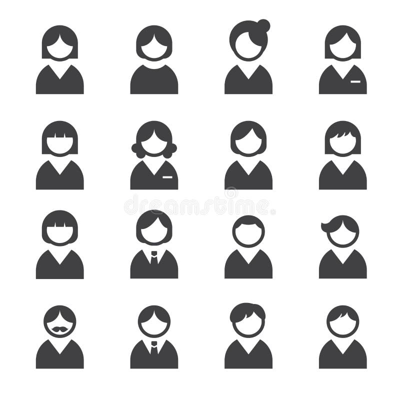 User icons stock vector. Illustration of professional - 48617176