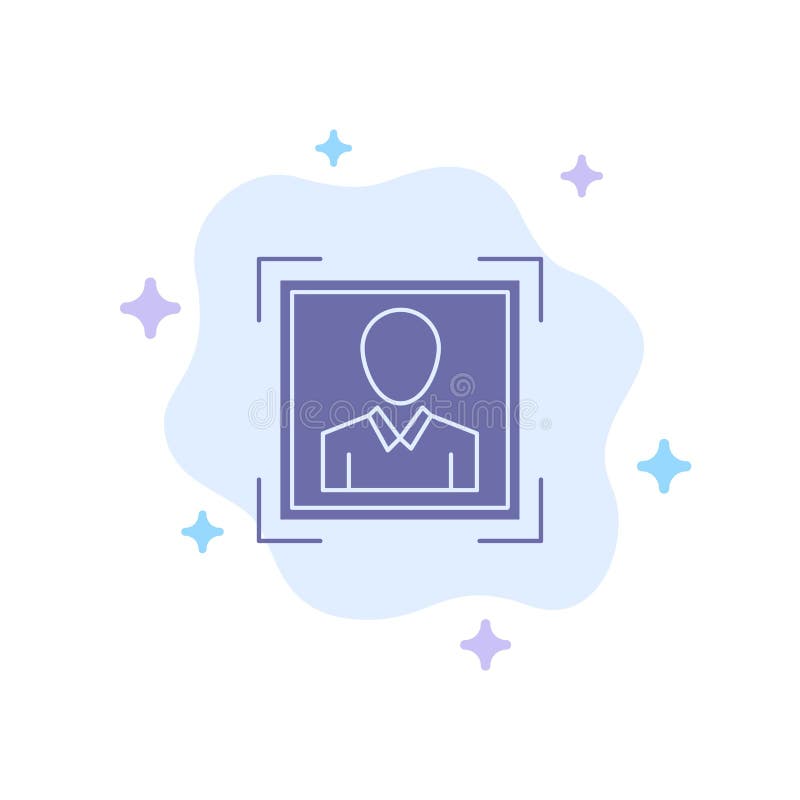User, User ID, Id, Profile Image Blue Icon on Abstract Cloud Background ...